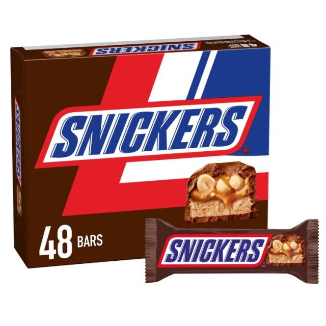 【アメリカコストコ品】スニッカーズ チョコレート キャンディ バー フルサイズ 約52g  48 個入り Snickers Chocolate Candy Bars, Full Size, 1.86 oz, 48-count【お取り寄せ商品】【合わせて買いたい】