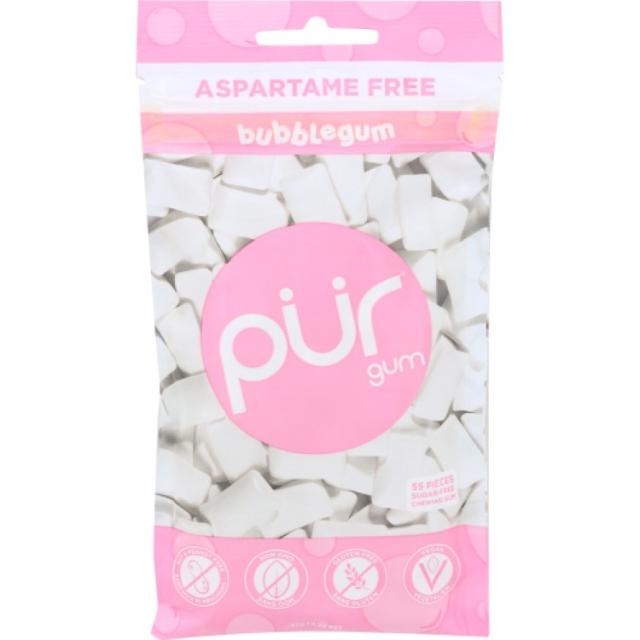 【お取り寄せ商品】[12個セット]ピュアガム バブルガム アスパルテームフリー Pur Gum Bubblegum 55Pc 2.72OZ
