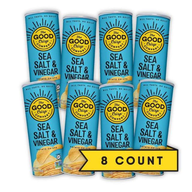 【お取り寄せ商品】[8個セット]グッドクリスプカンパニー シーソルト アンド ビネガー 約158g  The Good Crisp Company Sea Salt and Vinegar