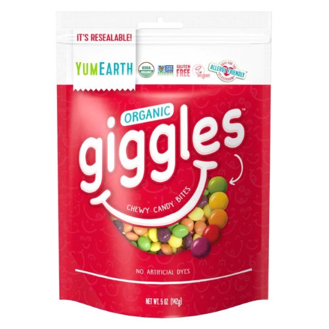 【お取り寄せ商品】[6個セット] ヤムアース オーガニック ギグルズ 142g(5 oz) Yumearth Candy Giggles Org 5oz