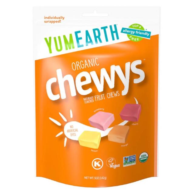 【お取り寄せ商品】[6個セット] ヤムアース オーガニックチューイーズ 142g(5 oz) Yumearth Candy Chewys Organic 5oz