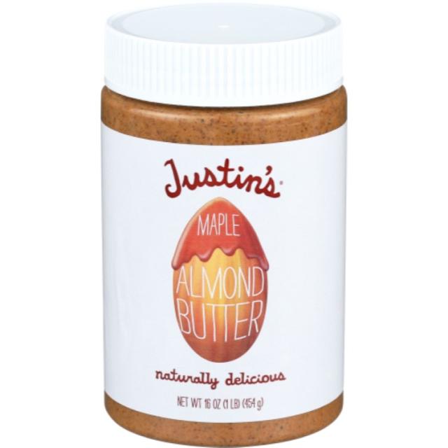 【お取り寄せ商品】[6個セット]ジャスティンズ メープルアーモンドバター 約453g Justins NUT BUTTER ALMND MAPLE JAR 16OZ