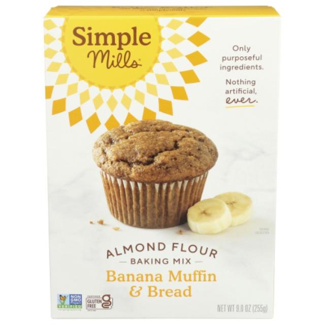 【お取り寄せ商品】[6個セット]シンプルミルズ アーモンドフラワー ベイキングミックス バナナマフィン&ブレッドsimple mills MIX MUFFIN BANANA 9OZ