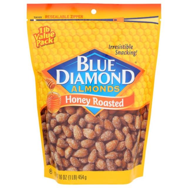 【お取り寄せ商品】[6個セット]ブルーダイヤモンド ハニーローストアーモンド Blue Diamond Almond Honey Roasted 16OZ