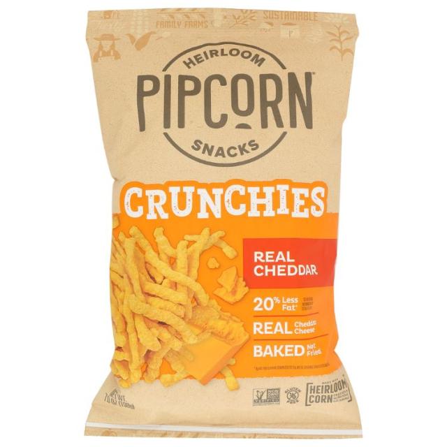 【お取り寄せ商品】[12個セット]ピップコーン クランチーズ チェダー 約198g Pipcorn Crunchies Cheddar 7OZ