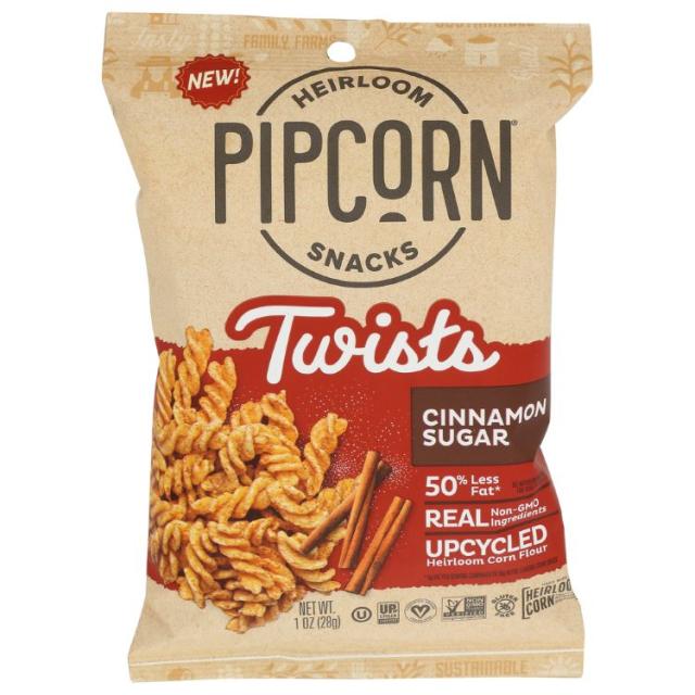 【お取り寄せ商品】[24個セット]ピップコーン ツイストシナモンシュガー 約28g Pipcorn Twists Cnnmn Sugar 1OZ