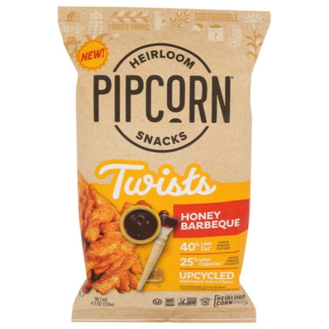 【お取り寄せ商品】[12個セット]ピップコーン ツイストハニーバーベキュー- 約127g  Pipcorn Twists Honey Bbq 4.5OZ