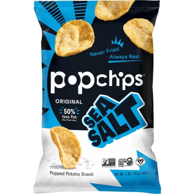 【お取り寄せ商品】[12個セット]ポップチップス シーソルト 約141g  Popchips Chip Sea Salt 5oz