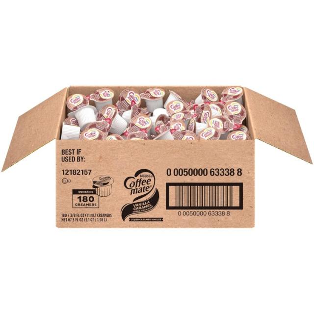 【お取り寄せ商品】ネスレ コーヒーメイト コーヒークリーマー バニラキャラメル 180個入り Nestle Coffee mate Coffee Creamer, Vanilla Caramel, Liquid Creamer 約11ml 0.375fl oz Tubs (Pack of 180)