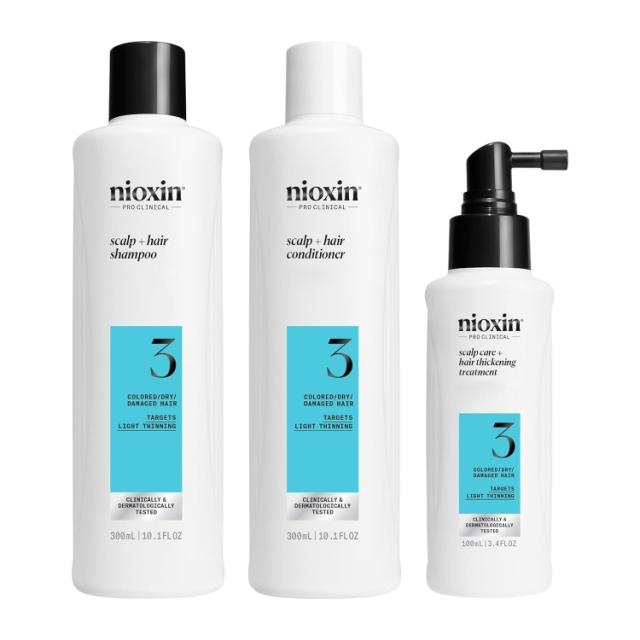 【お取り寄せ商品】ニオキシン スカルプ + ヘア シックニング システム 3 セット Nioxin Scalp + Hair Thickening System 3