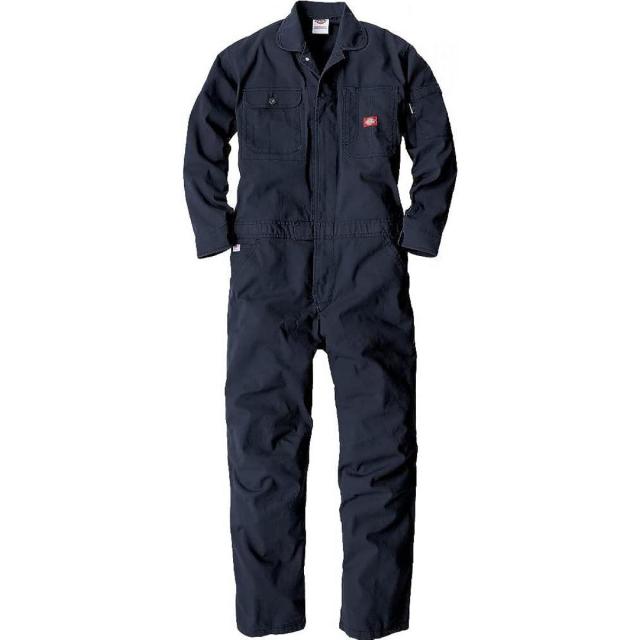 Dickies (ディッキーズ) ストレッチオックスツナギ ネイビー Lサイズ D-736　ワークウェア 作業着 作業服 つなぎ オーバーオール