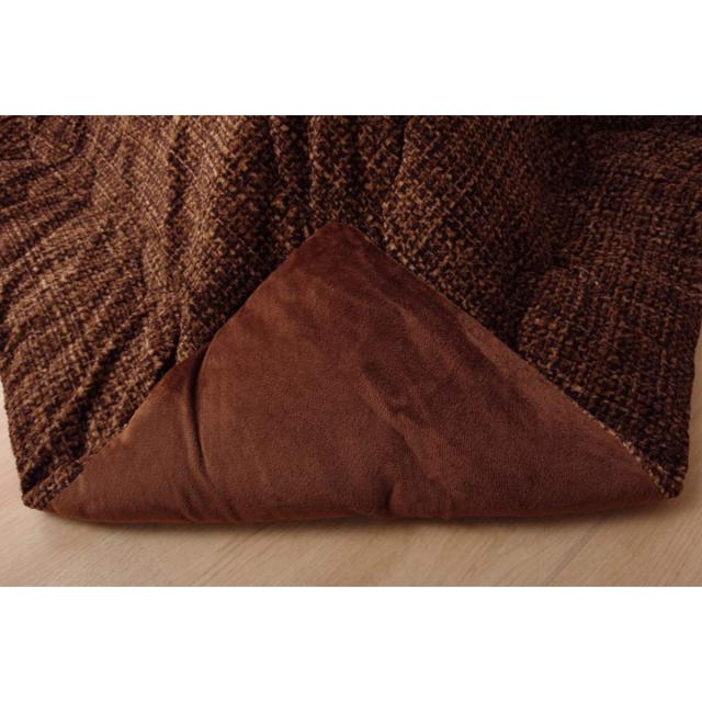 i】【代引不可】イケヒコ こたつ掛けふとん 正方形 ノート ブラウン 約