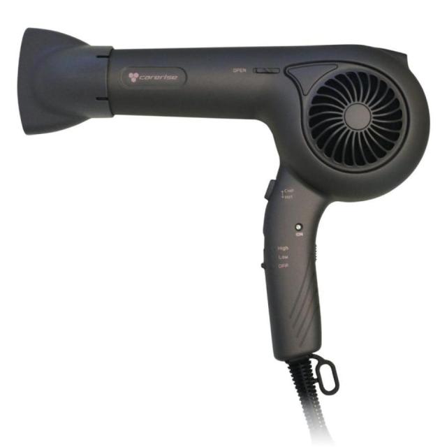 ケアライズ ヘアドライヤーTF-1208 省エネ 840W 低電力 マットグレー 遠赤外線 エコ仕様 スタイリング ドライヤー 美容家電