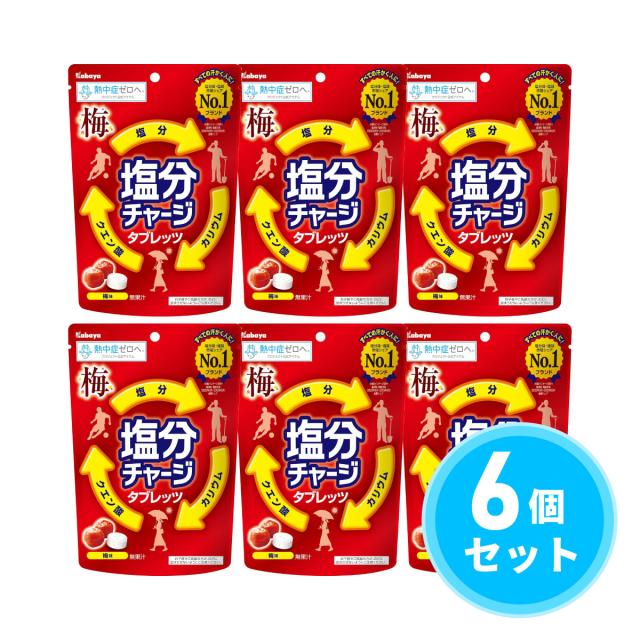 【まとめ買い】カバヤ食品 塩分チャージタブレッツ 梅味 81g×6個セット 塩分チャージ タブレット 塩分補給 部活 倉庫仕事 外仕事 熱中症対策の通販はau PAY マーケット - ダイユー ...