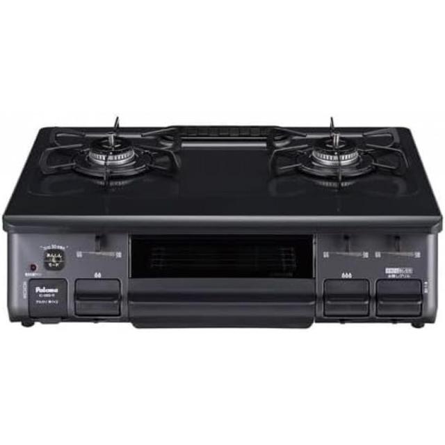 パロマ ガステーブル プロパンガス LPガス 右強火 片面水無し 2口 IC-S89-R LP 消し忘れ防止 点火お知らせ