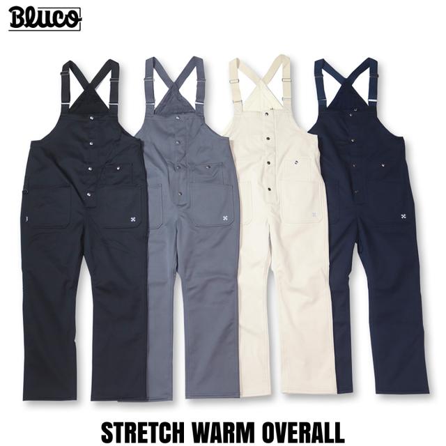 BLUCO(ブルコ) OL-43-006 STRETCH WARM OVERALL 4色(BLK/GRY/IVORY/NVY)