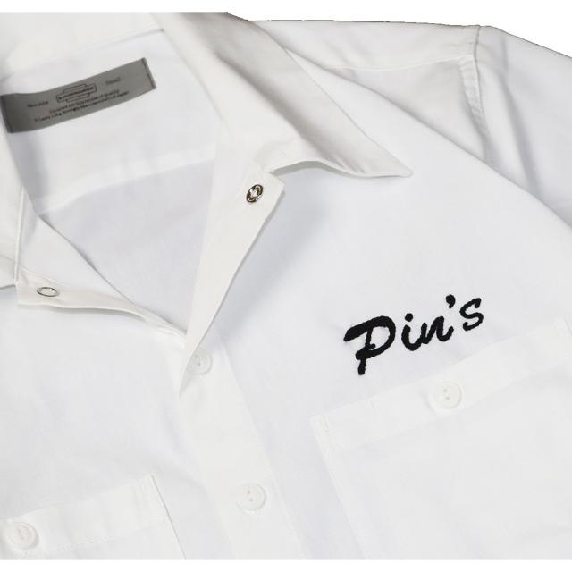 Pins カスタムワークシャツ -Chain stitch embroidery-