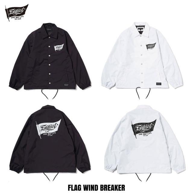 EVILACT(イーブルアクト) FLAG WIND BREAKER 2色(Black/White)
