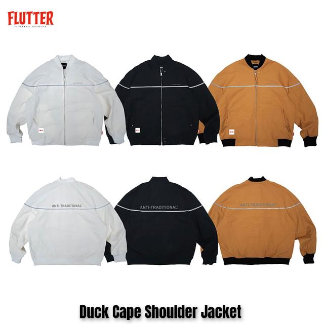 ☆セールプライス!! FLUTTER(フラッター) Duck Cape Shoulder Jacket 3色(WHITE/BLACK/KARASHI)