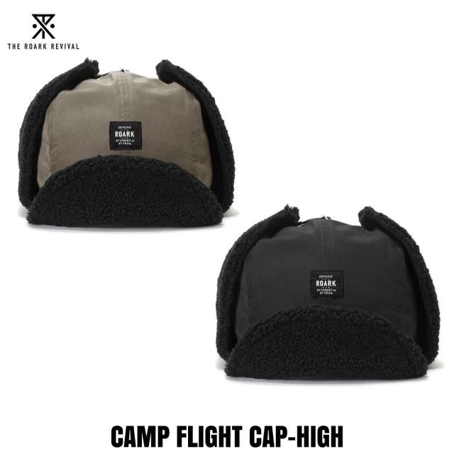 ROARK REVIVAL(ロアークリバイバル) CAMP FLIGHT CAP-HIGH 2色(TOUPE/BLACK)