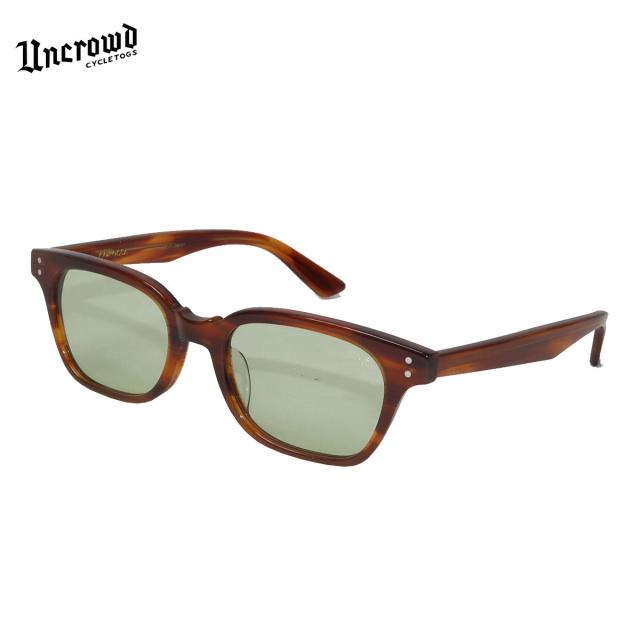 UNCROWD(アンクラウド) COROLLA MOCK TORTOISEフレームフレームxグリーンレンズ