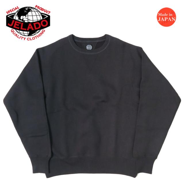 JELADO ジェラード フリーダムスリーブ 丸胴 クルーネック スウェット 無地 AB11214