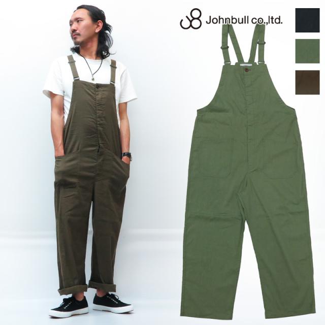 ジョンブル JOHNBULL リネン サロペット 麻 オーバーオール 21408