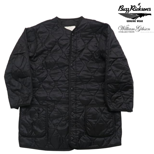 バズリクソンズ Buzz Ricksons William Gibson ブラック M-65用 キルティング ライナー ジャケット Type BLACK LINER, EXTREME COLD WEATHER, PARKA BR15193
