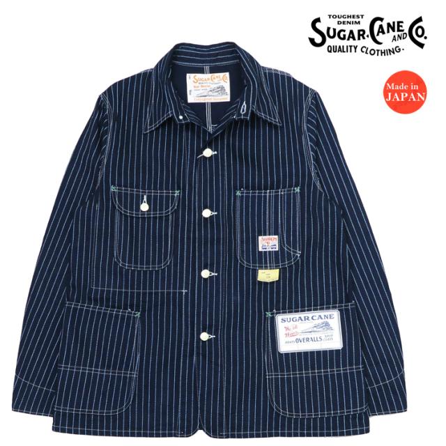 SUGAR CANE シュガーケーン 9oz ウォバッシュストライプ ワークコート カバーオール SC15658