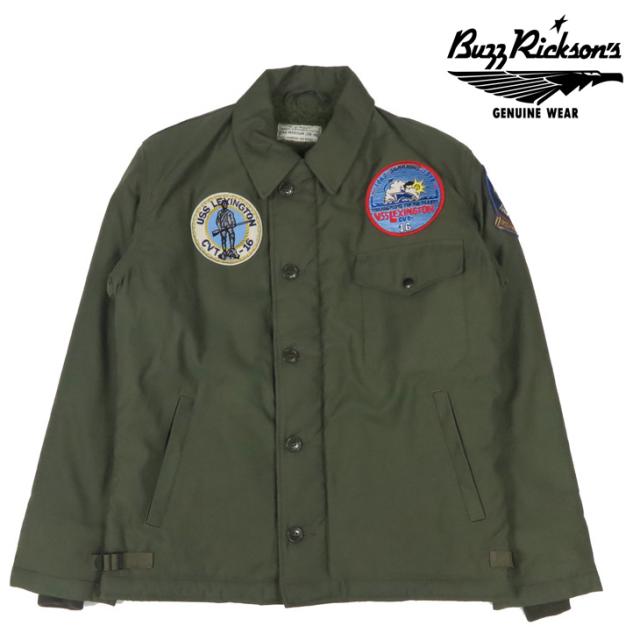 バズリクソンズ Buzz Rickson's A-2 デッキジャケット U.S.NAVY パッチモデル CVT-16 USS LEXINGTON BR15805 【2025年秋冬新作】