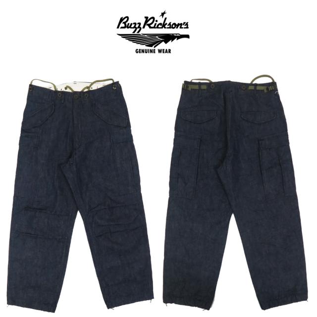 バズリクソンズ Buzz Rickson's M-51 デニム シェル トラウザーズ M-1951 DENIM TROUSERS SHELL .FIELD.SHORT LENGTH カーゴパンツ ミリタリー BR42586 【2025年秋冬新作】