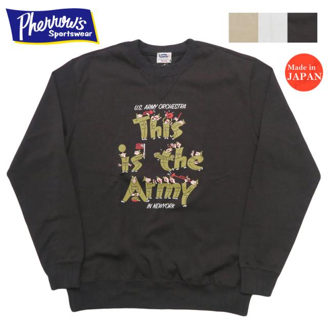 フェローズ PHERROW'S 長袖 Tシャツ プリント 