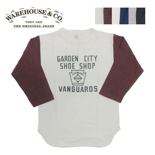 ウェアハウス WAREHOUSE 7分袖 Tシャツ ベースボールGARDEN CITY WH4800【2025秋冬新作】