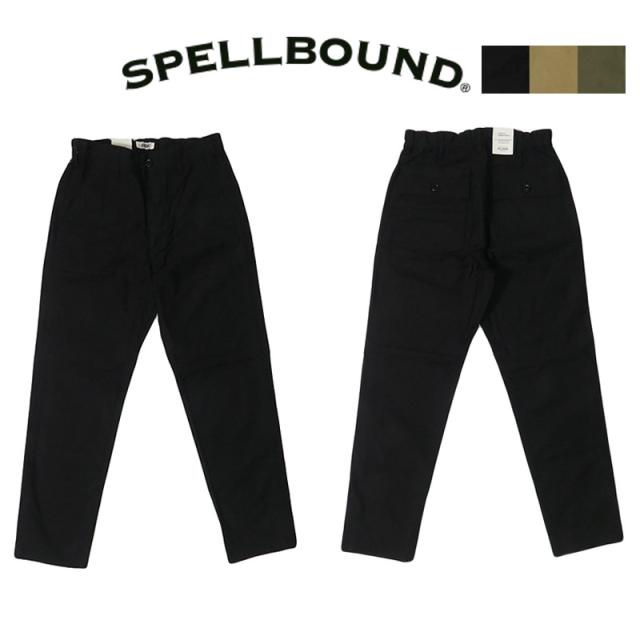 スペルバウンド SPELLBOUND バックサテン スリム ストレッチベーカーパンツ 43-903T