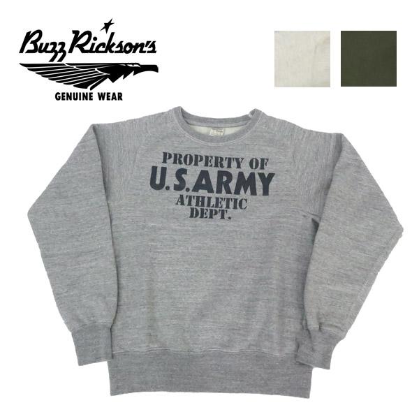 バズリクソンズ BUZZ RICKSON'S 長袖 クルーネック フリーダムスリーブ スウェット ロゴデザイン BR69506