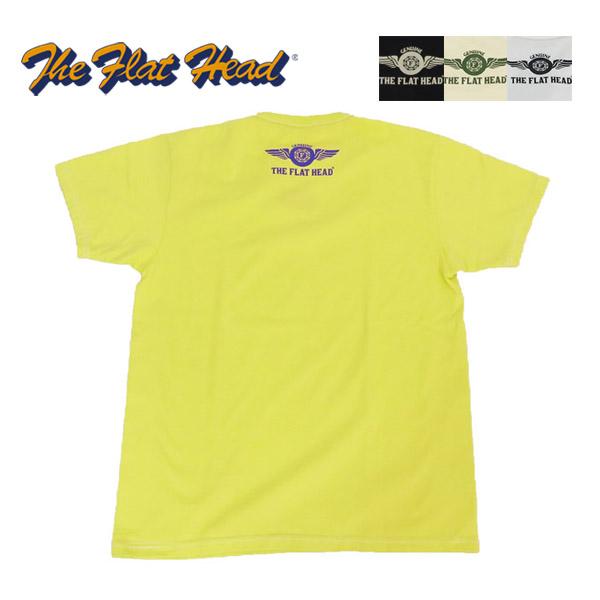 フラットヘッド THE FLAT HEAD 半袖 Ｔシャツ SMALL FLYING WHEEL FN-THC-203
