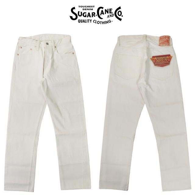SUGAR CANE シュガーケーン 13oz ホワイト デニム レギュラーストレート ジーンズ 1947MODEL SC42560