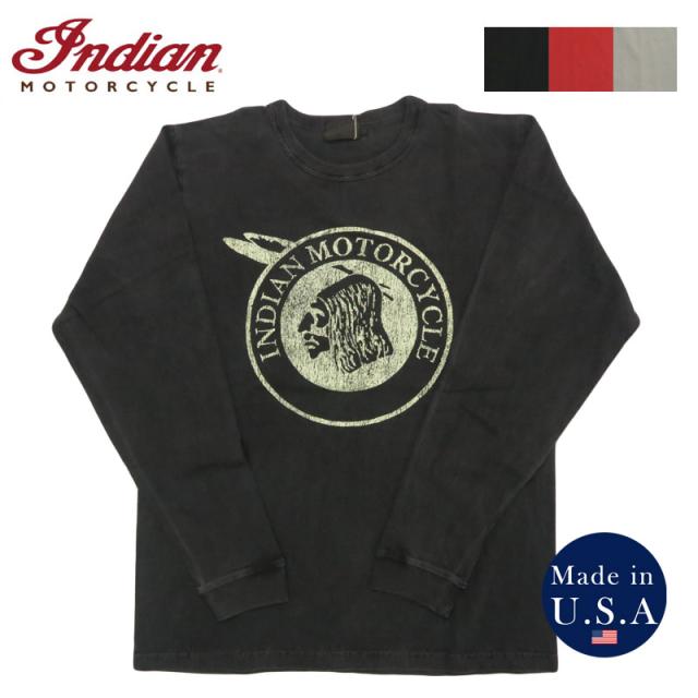 インディアンモーターサイクル Indian Motorcycle 長袖 プリント Ｔシャツ L/S T-SHIRT 