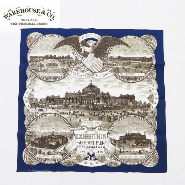 WAREHOUSE ウェアハウス セルビッジ メモリアルホール SELVEDGE BANDANA  MEMORIAL HALL  WH5246