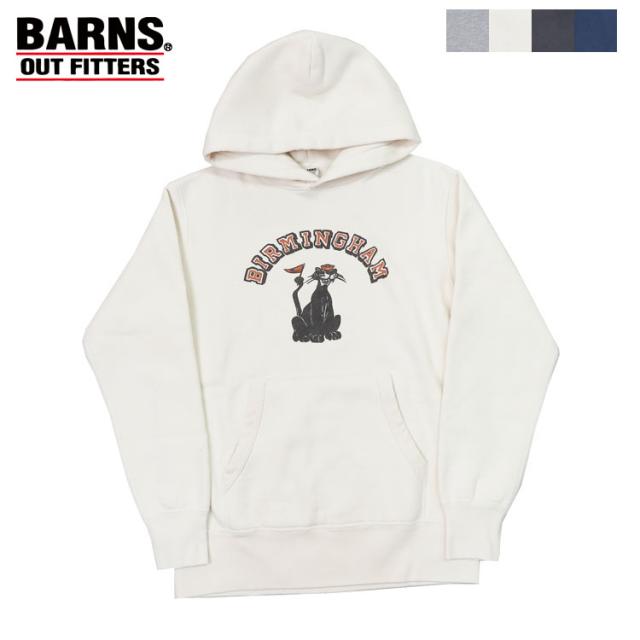 バーンズ BARNS 長袖 COZUN プルオーバー スウェット パーカー プリント BIRMINGHAM BR-23437