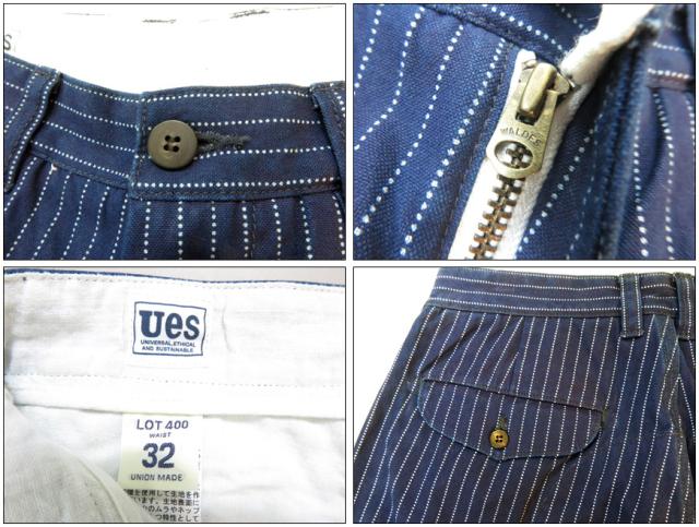 UES ウエス デニム ショーツ デニム/ウォバッシュ ショートパンツ