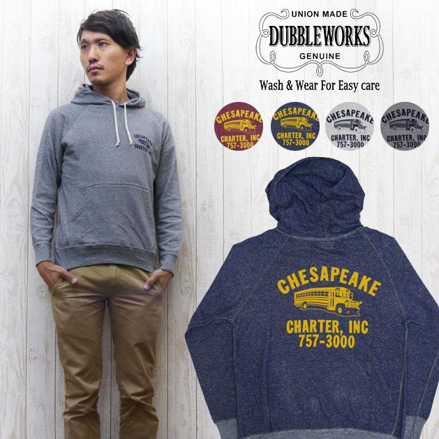 ダブルワークス DUBBLE WORKS プルオーバースウェットパーカー トレーナー 裏起毛 CHESAPEAKE ww87002-02