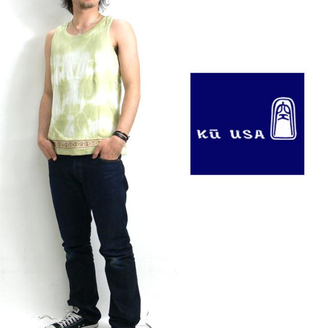 KU 空 クウタイダイ刺繍タンクトップ