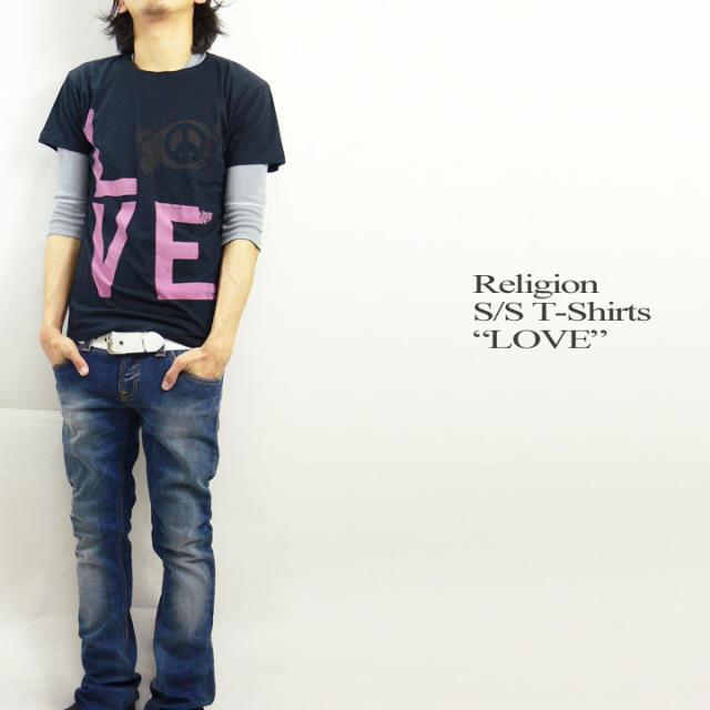 RELIGION レリジョン プリントＴシャツ LOVE