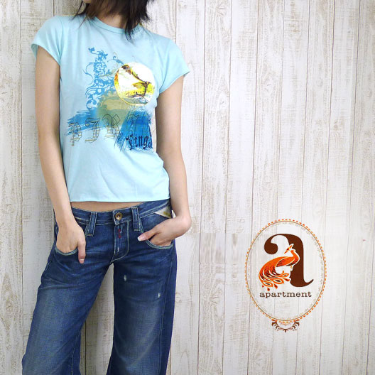 アパートメント Apartment Ｔシャツ ステッチ バッチ付き 南国