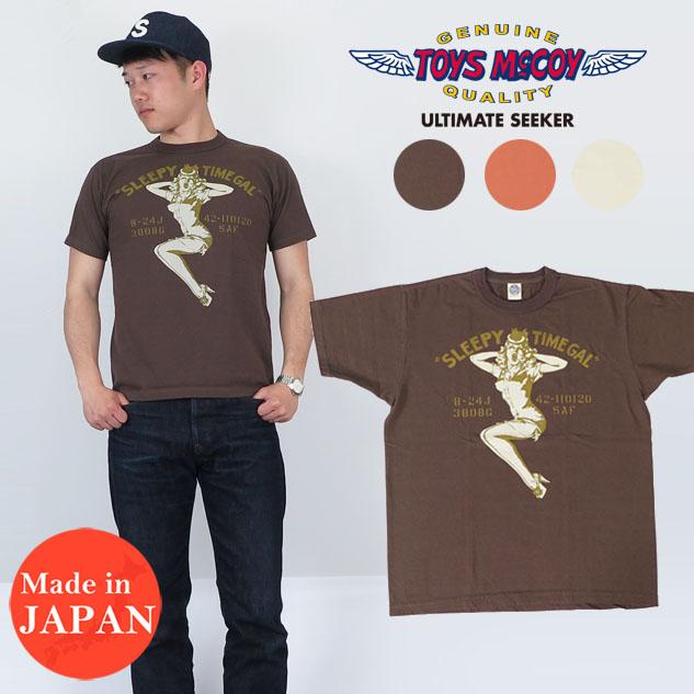 トイズマッコイ TOYS McCOY 半袖 Tシャツ プリント NOSE ART 「SLPY TM GAL」 ミリタリー  tmc1822