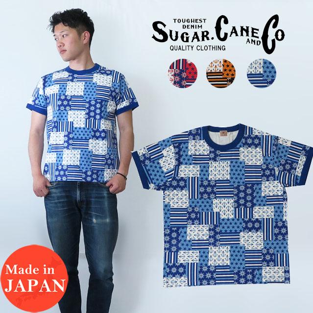 シュガーケーン SUGAR CANE マリンモチーフ リンガー Tシャツ 半袖  sc78039