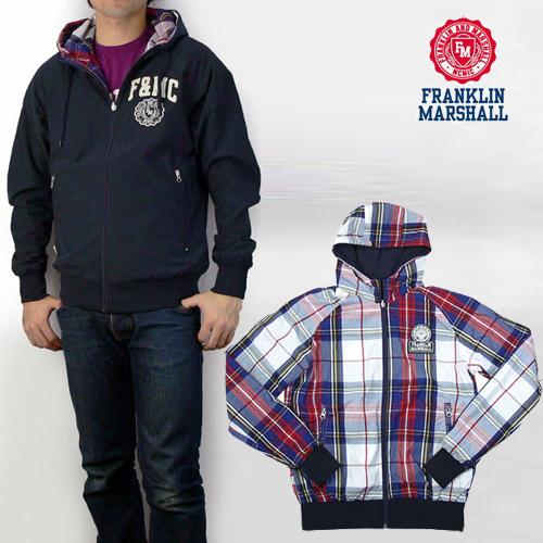 フランクリン マーシャル FRANKLIN＆MARSHALL リバーシブルジップパーカー