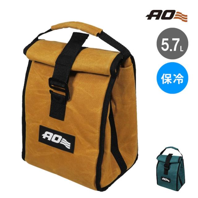 ソフトクーラー AOクーラーズ ランチクーラー フック ワックスドキャンバス 5.7L アウトドア クーラーボックス キャンプ 保冷 AOW6RT