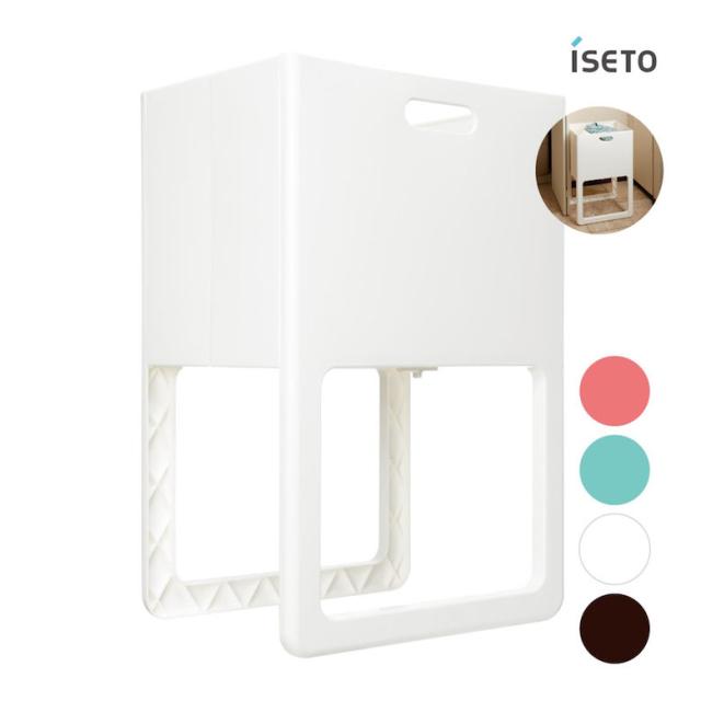 iseto ACOT アコット I-541 折りたたみ&脚付きバスケット コンパクト バッグ 新聞 雑誌 おもちゃ 衣類 洗濯物 ランドリー・バス収納 リビング 子供部屋 シンプル オシャレ ...